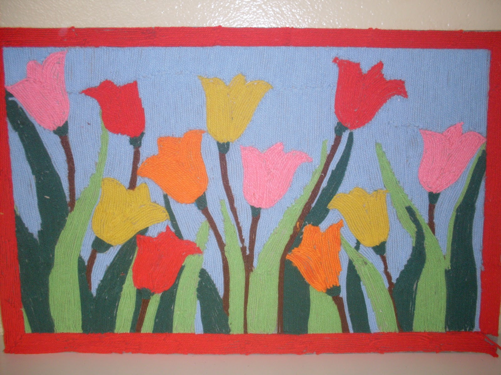 Arte em eva Rejane Reis : Quadro de lã