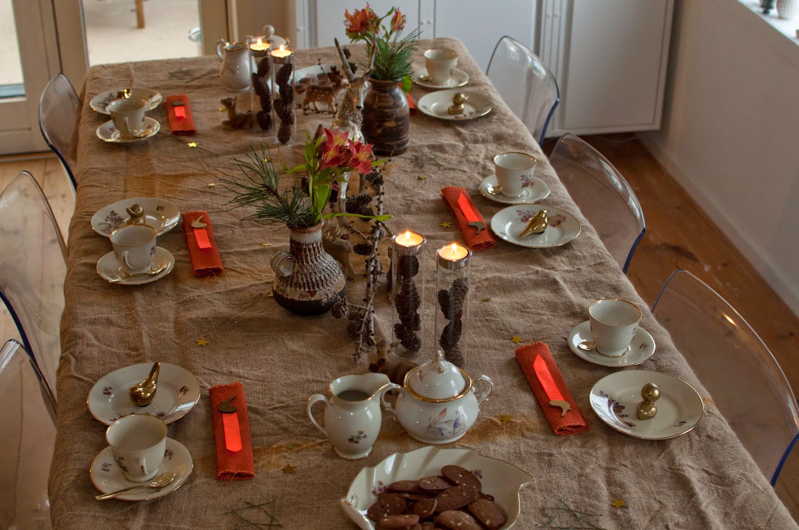 Kreativ Tankeknips: Inspiration til juleborde.