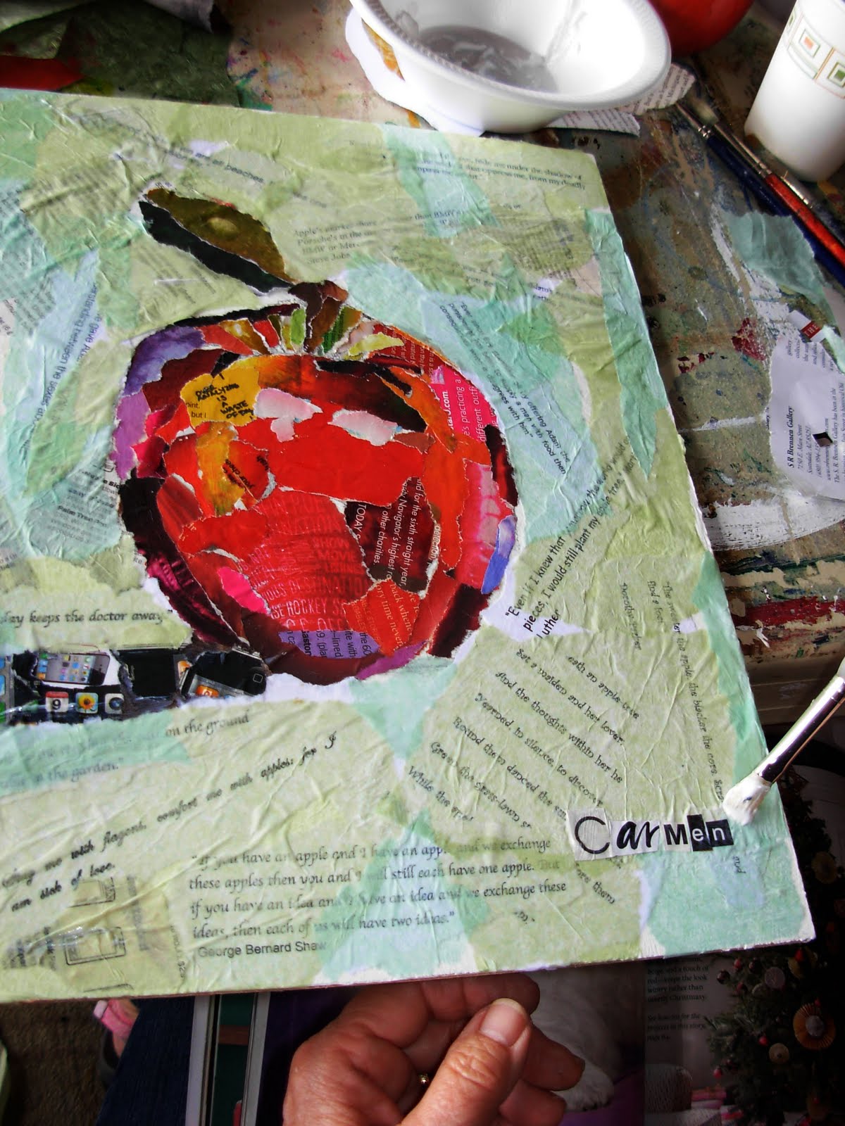 Pieces of Eight: The Great Apple Collage Project Continues