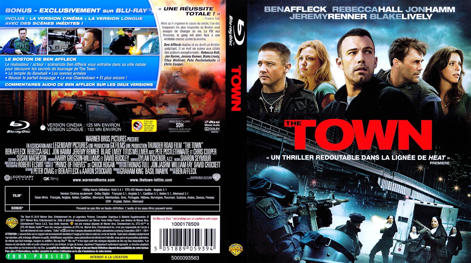 BLU-RAY JAQUETTES BLU-RAY: The Town