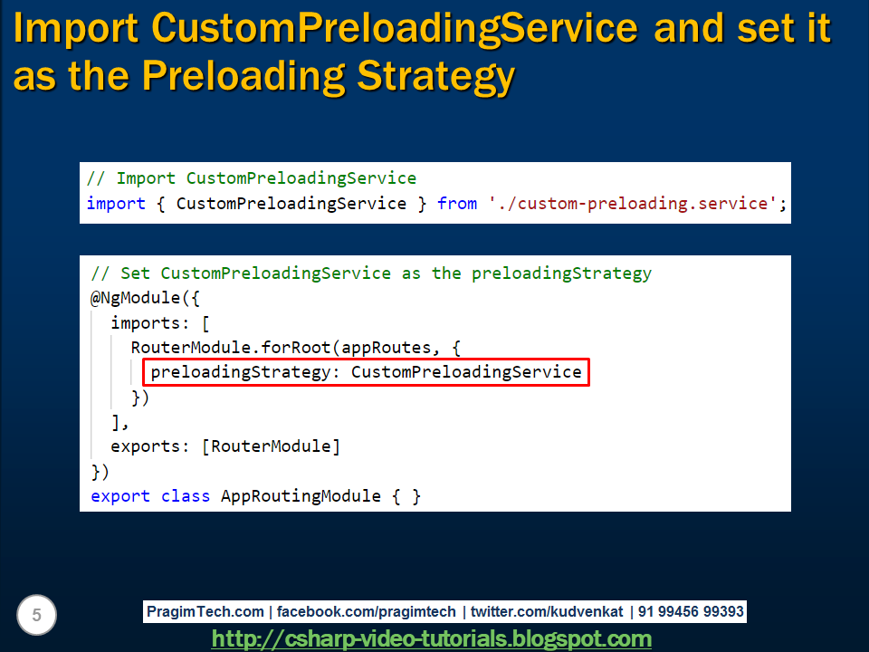 Sql Server Net And C Video Tutorial Angular Custom Preloading Strategy Slides