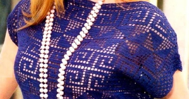 Tina's handicraft : Shirt fallen sleeve and meander pattern & triangles