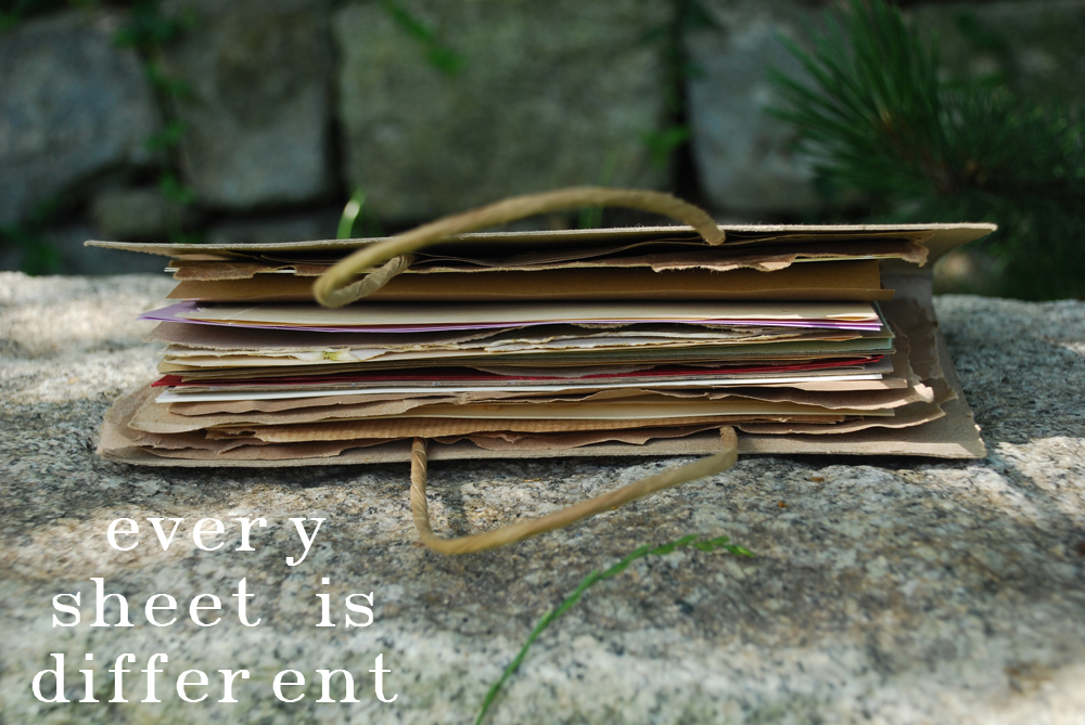 THE SHEER STORIES: DIY (recycled paper) book