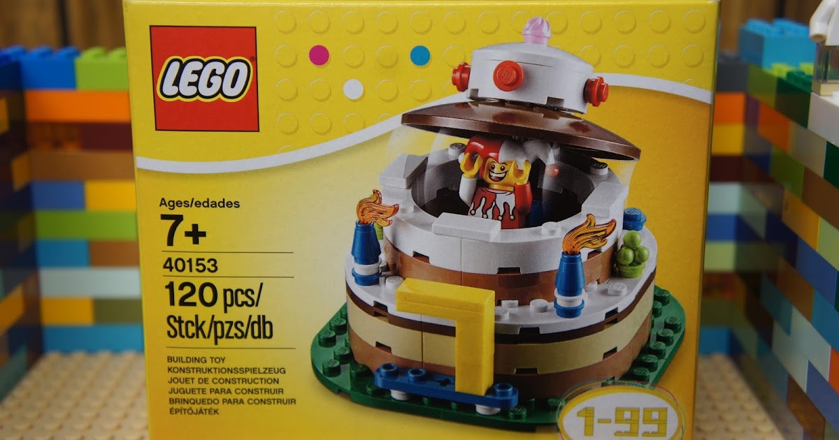 LEGO 40153 BIRTHDAY CAKE Decoration Accessories Boxed Set w/ Minifigure ...