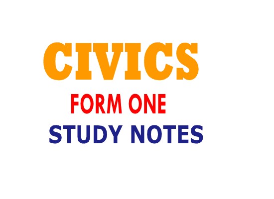 CIVICS FORM ONE - WAKUSOMA ONLINE