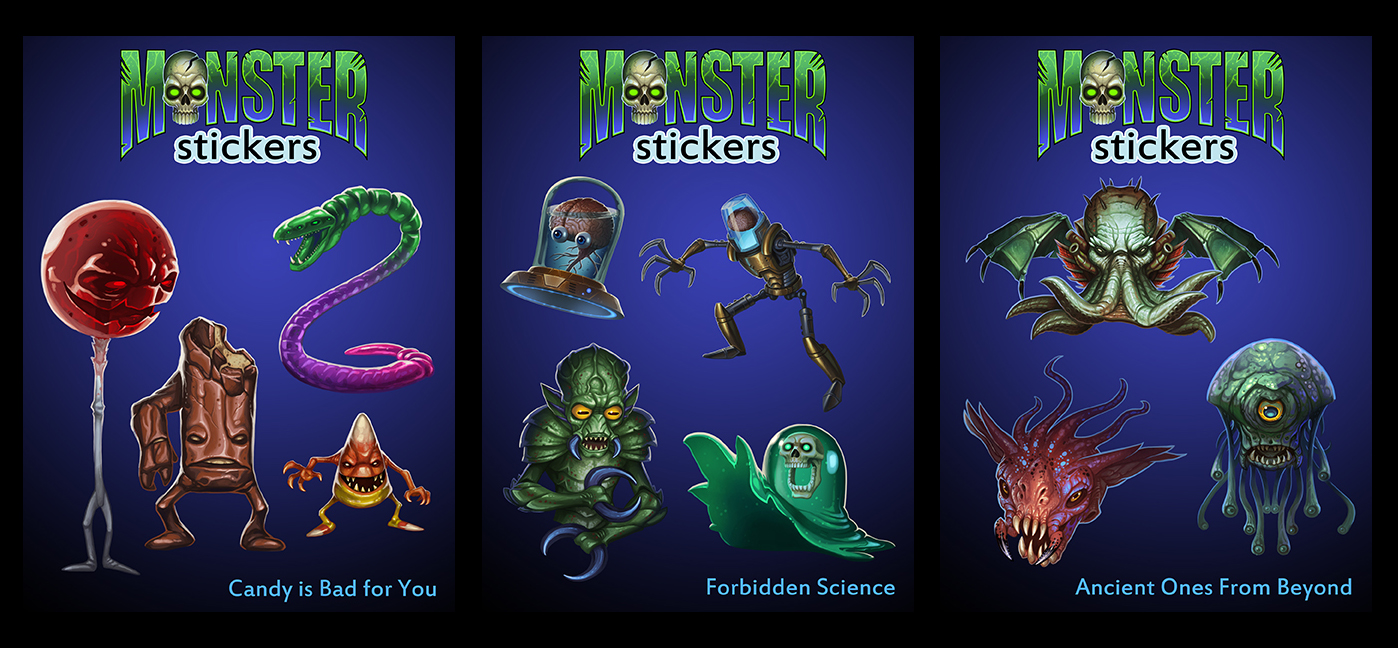 Joe Wilson Illustration: Monster Stickers