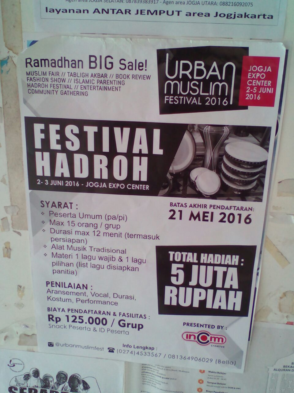 Review Dan Dokumentasi Tempel Poster Festival Hadroh Jogja Expo ...