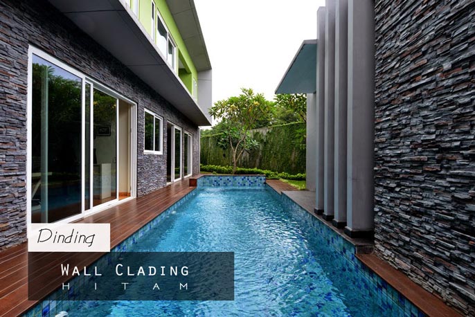 TERBARUU !! WALL CLADING HITAM SUSUN SIRIH DESAIN MODERN - JUAL BATU ...