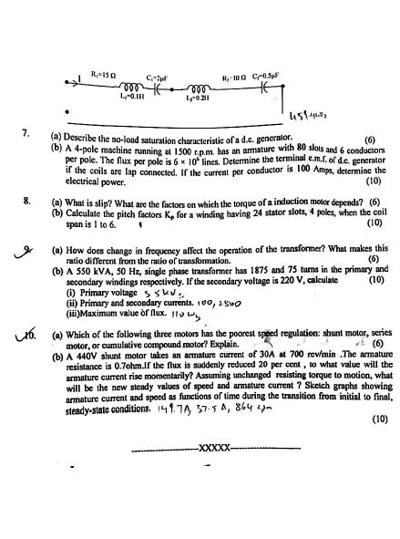 Electrical ⚡💡- MEO Class 2 Papers