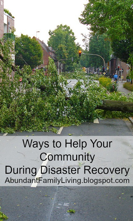 Abundant Family Living: Ways to Help Your Community During Disaster ...