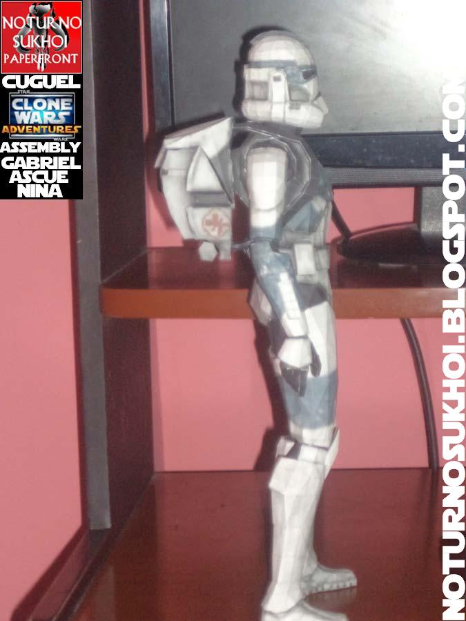 Noturno Sukhoi: Star Wars Clone Wars- Clones Kix-Sinker-Tup_Papercraft