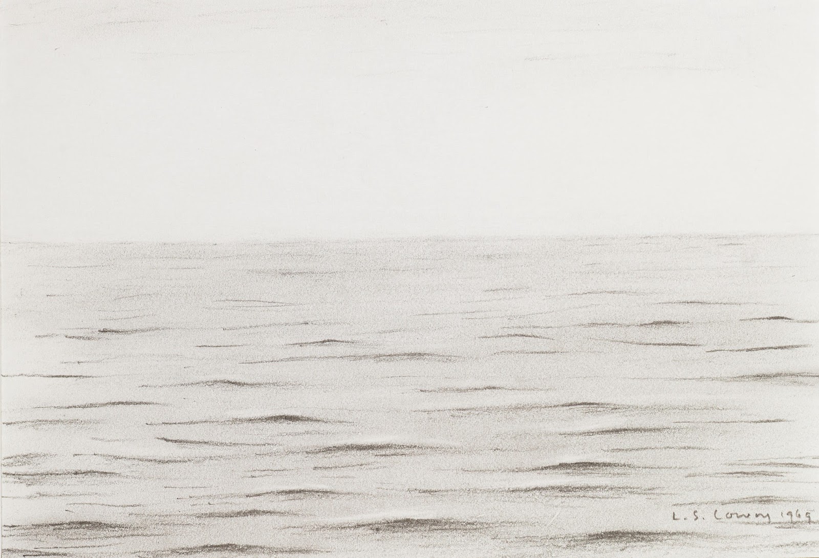 The Works of Laurence Stephen Lowry: 1969 - Seascape