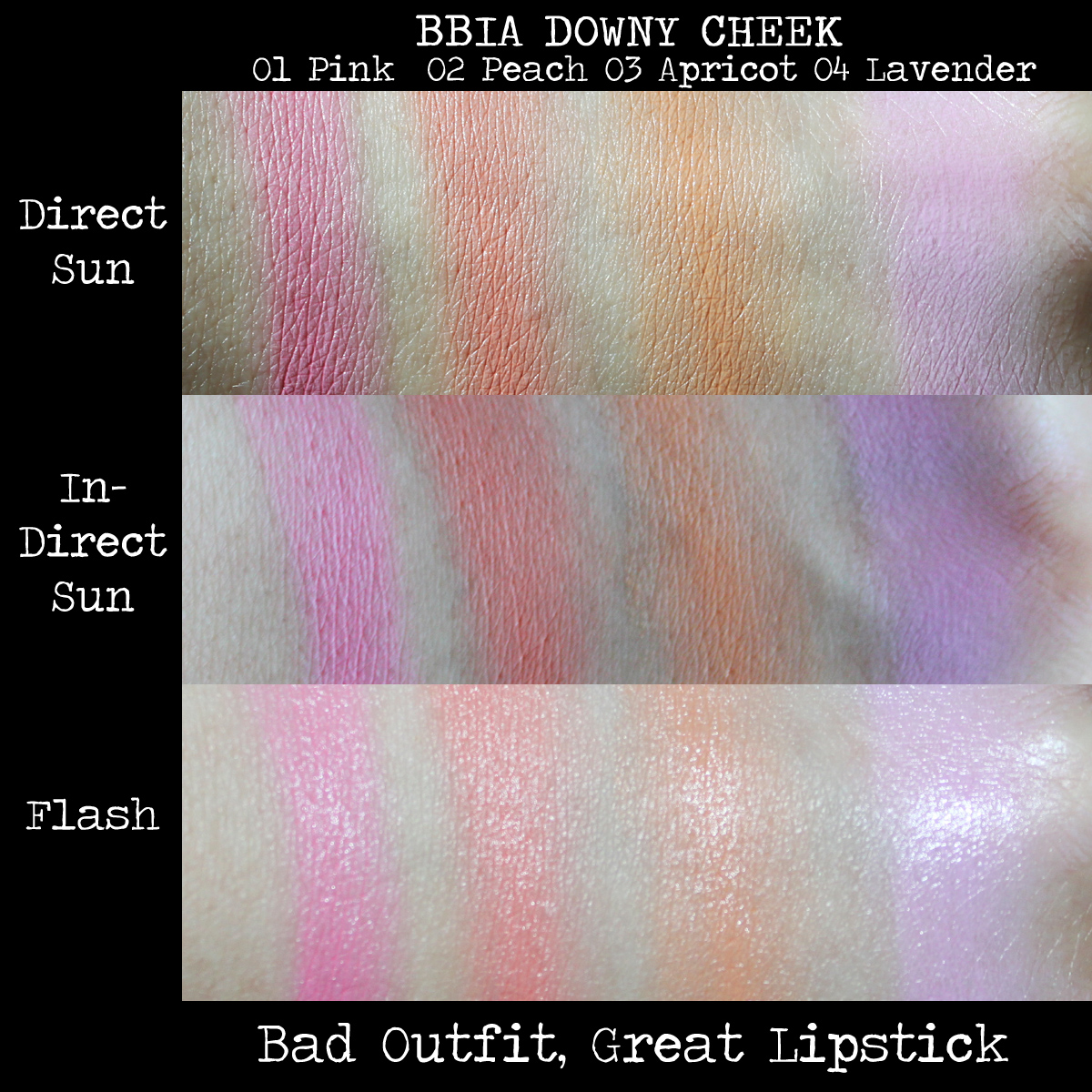 Bad Outfit, Great Lipstick: REVIEW: BBIA Downy Cheek