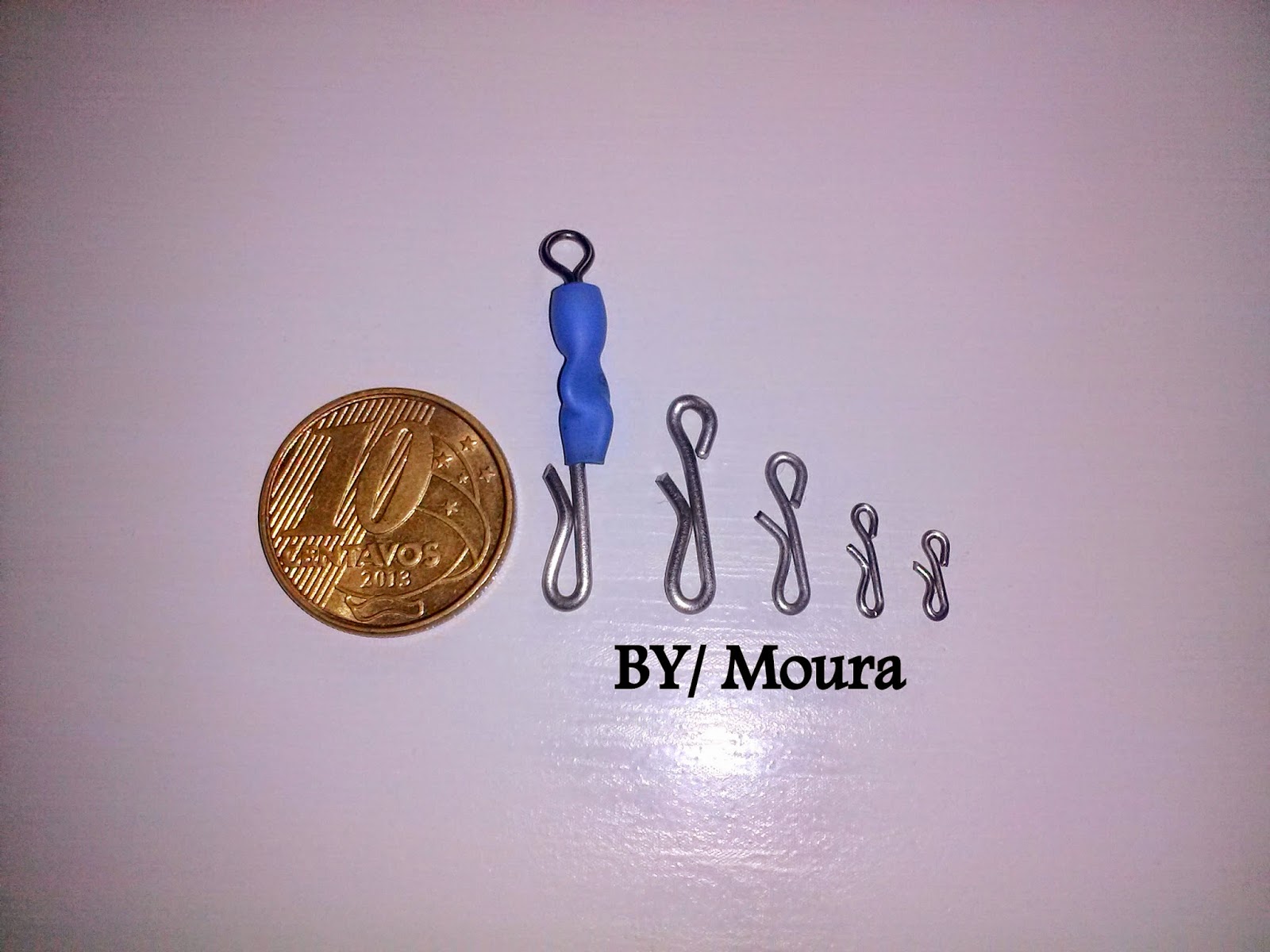 Materiais Moura Pesca: Snap bait clip