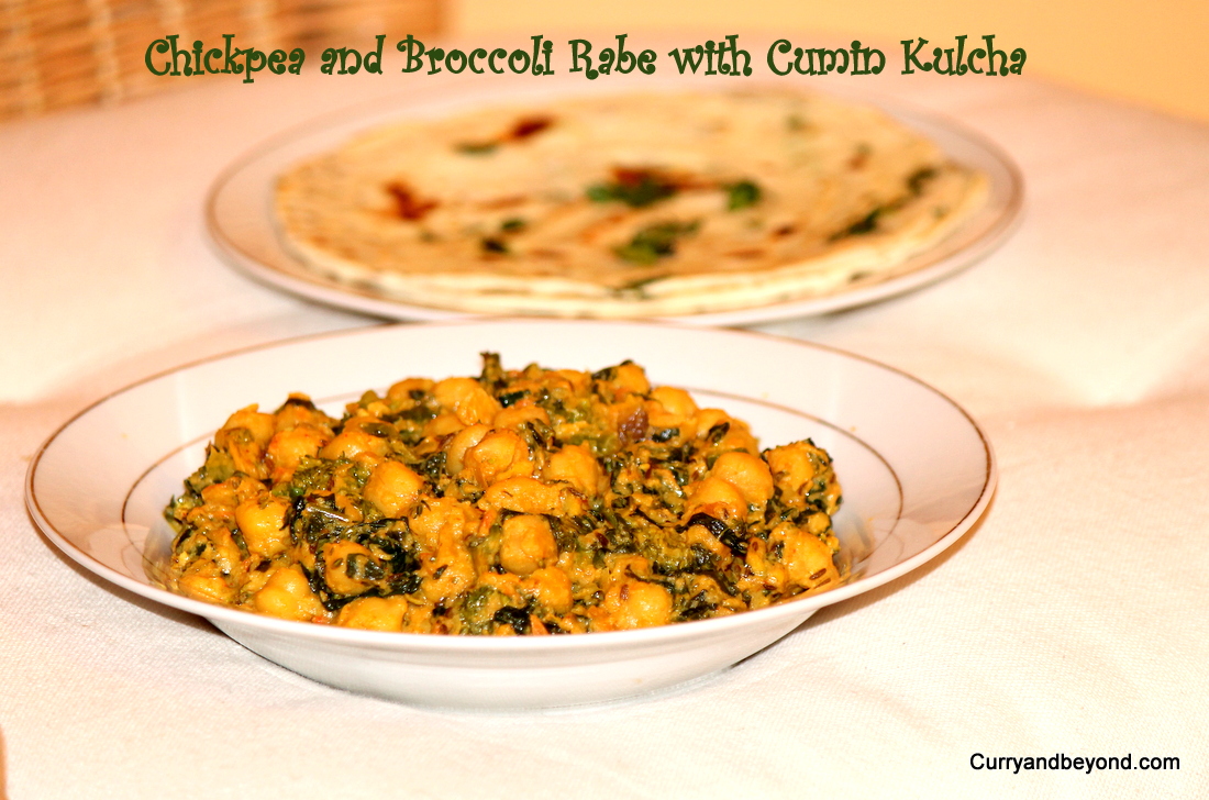 Curry And Beyond: Chole Saag - Chickpeas with Broccoli Rabe