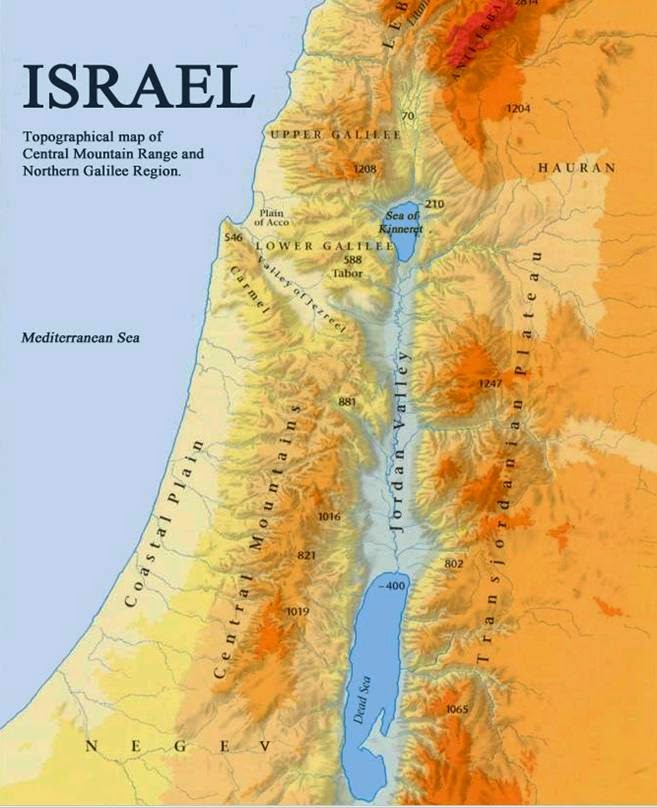Geography Ancient Israel Today