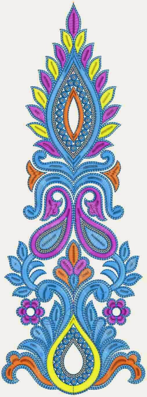 EmbDesignTube: Full Embroidered Kali Pattern With Patch