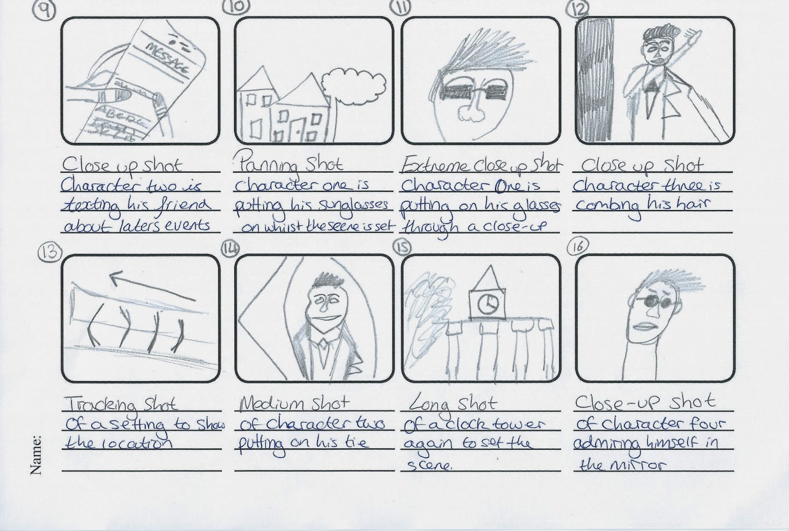 ROOP ARORA AS MEDIA BLOG: Opening Sequence -- StoryBoard