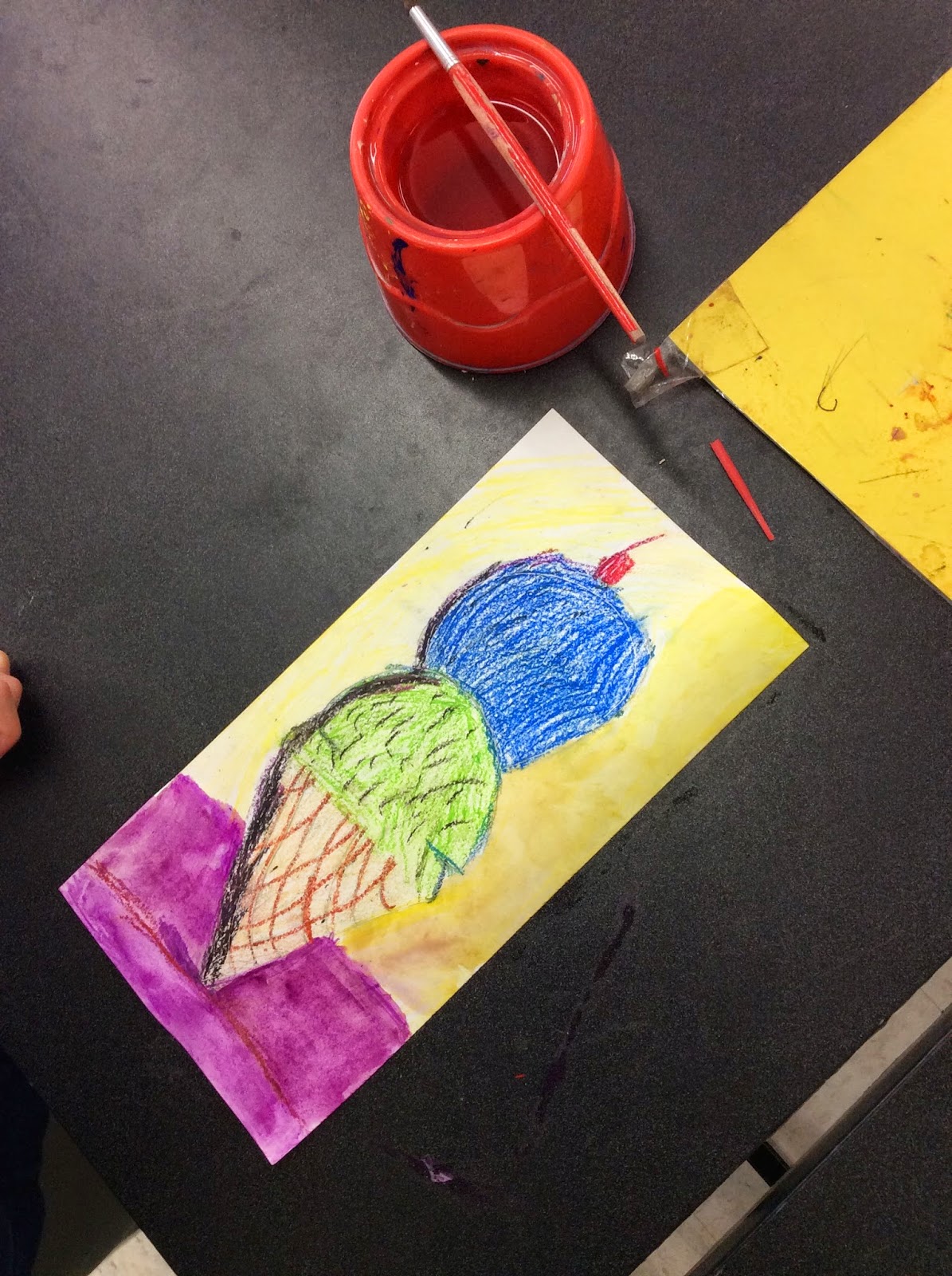 Ms. Curry's Art Room : 2nd grade Wayne Thiebaud Ice Cream Cones