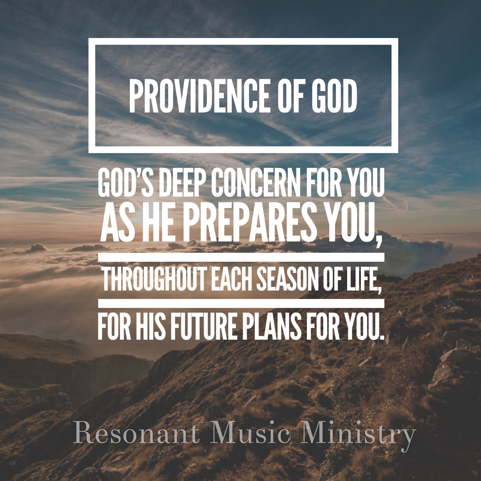 Stepping Out: Into the Providence of God (Part 1 of 3)