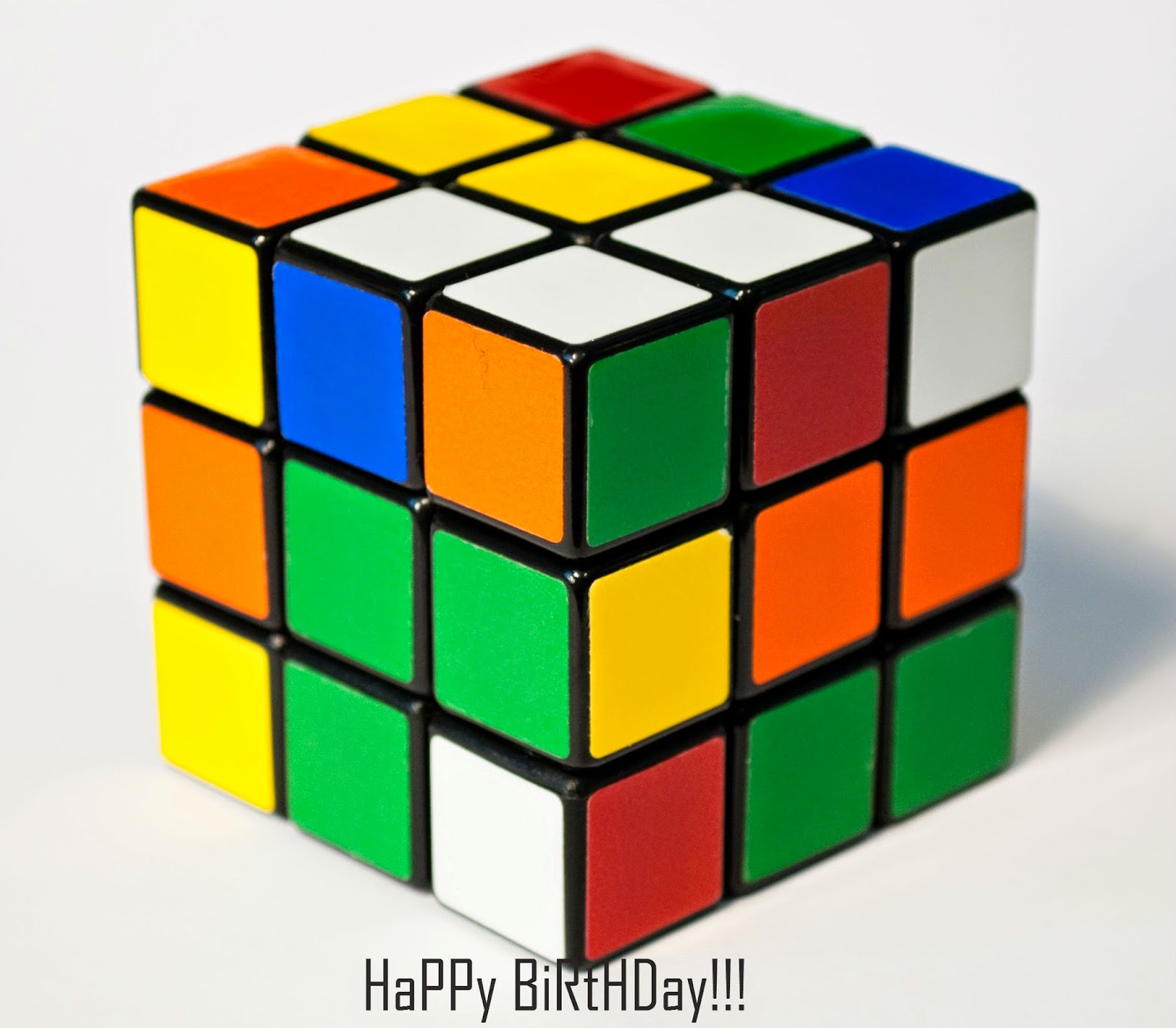 Learn Something Worth Each Day! : Rubik's Cube - Happy Birthday :)