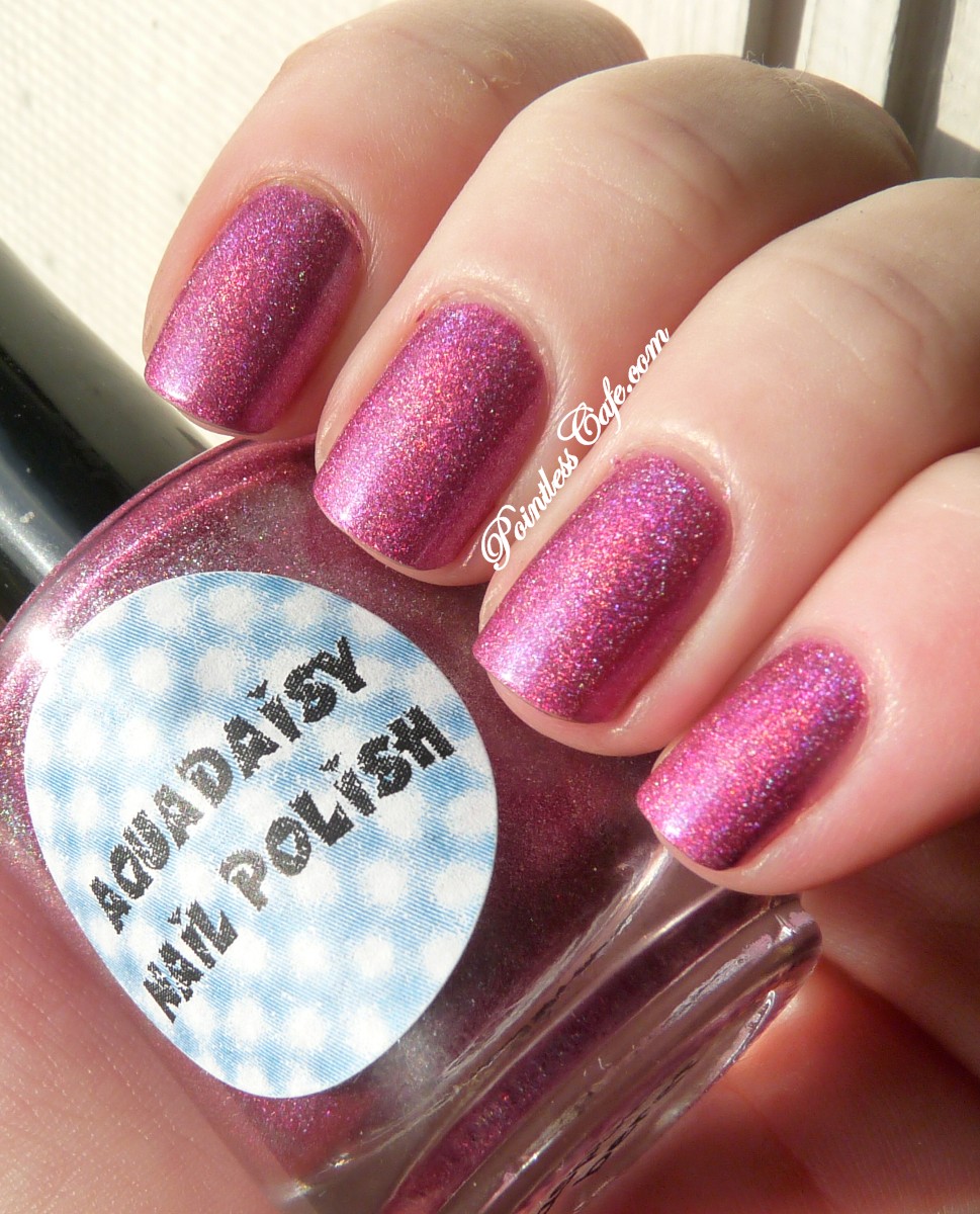 AquaDaisy Raspberry Beret - Swatches and Review | Pointless Cafe