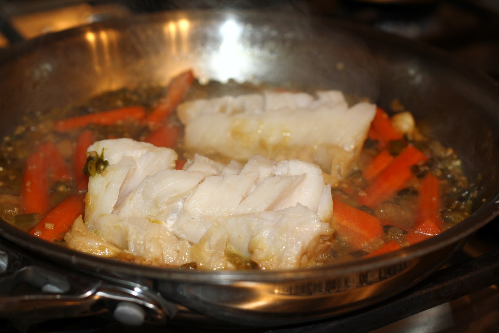 what's for dinner?: orange soy braised fish with carrots... 15 minutes