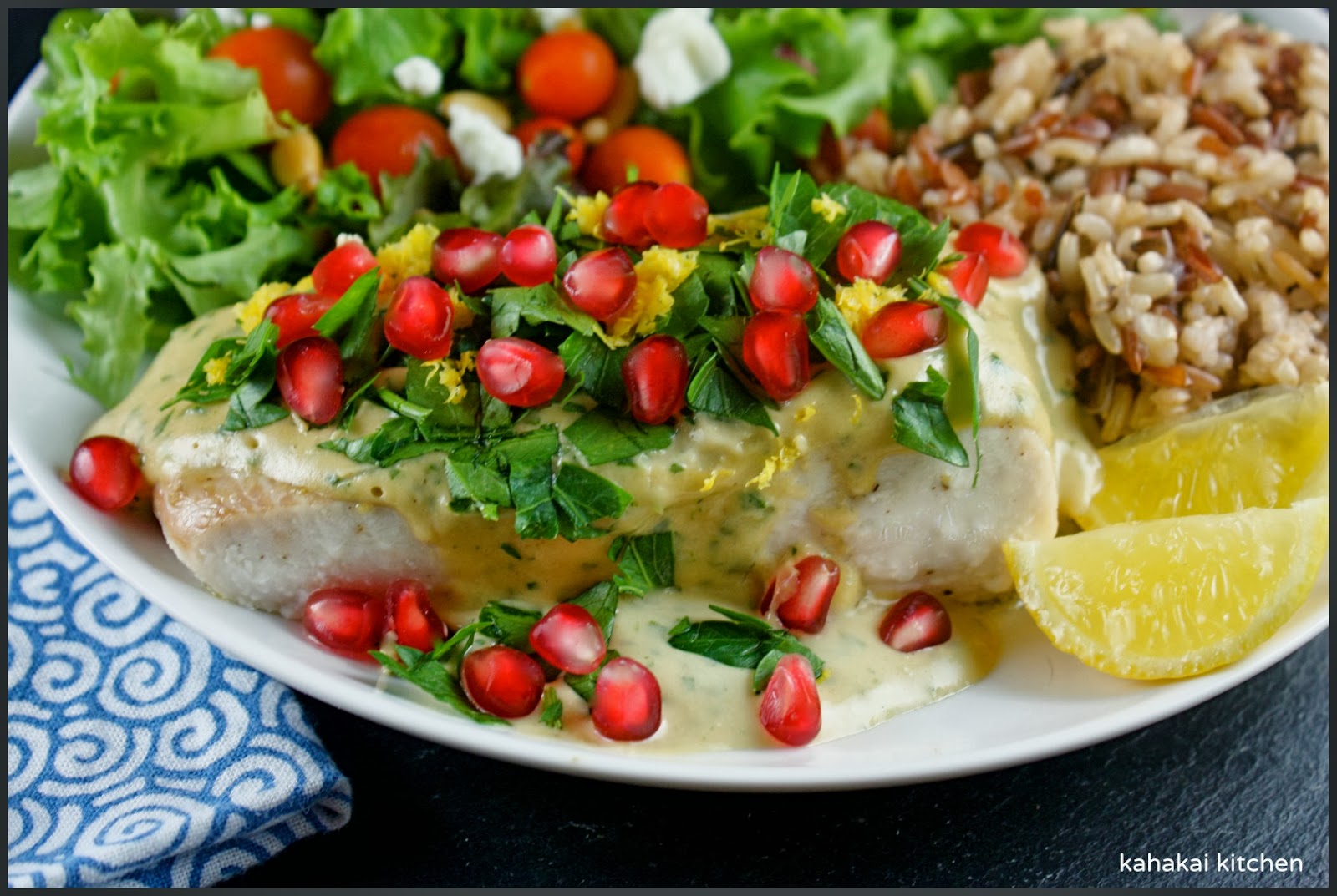 Kahakai Kitchen: Pan-Roasted Monchong with Green Tahini Sauce ...