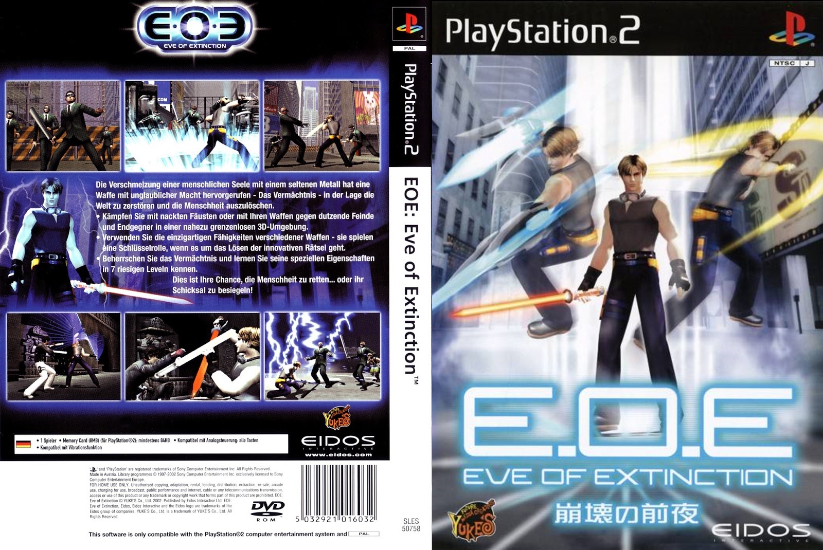 E.O.E: Eve of Extinction - USA PS2 ~ Custom Droid Rom