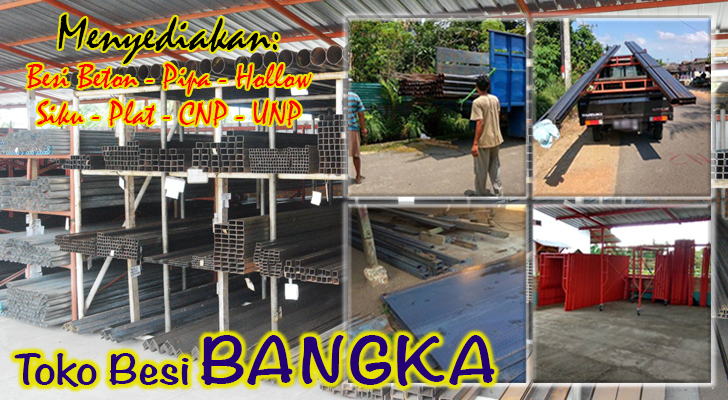 Toko Besi Distributor Besi Beton Hollow Pipa Siku Plat CNP UNP