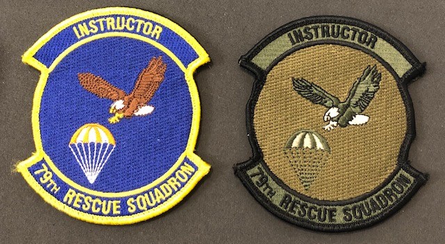 THE USAF RESCUE COLLECTION: USAF 79th RQS / Instructor Patch Set