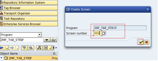 TECHSAP : Creating Tab Strip In Module Pool Program