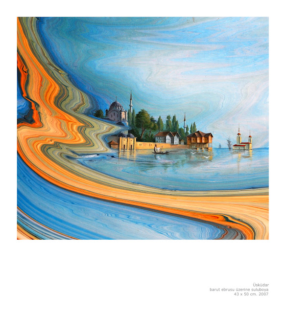 Garip AY: Painting on Ebru