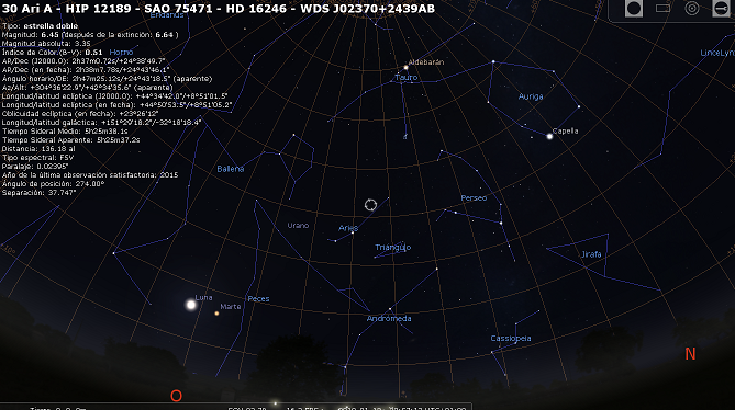 EL CIELO DESDE SALAMANCA: EL SISTEMA MÚLTIPLE DE 30 ARI Y SU EXOPLANETA