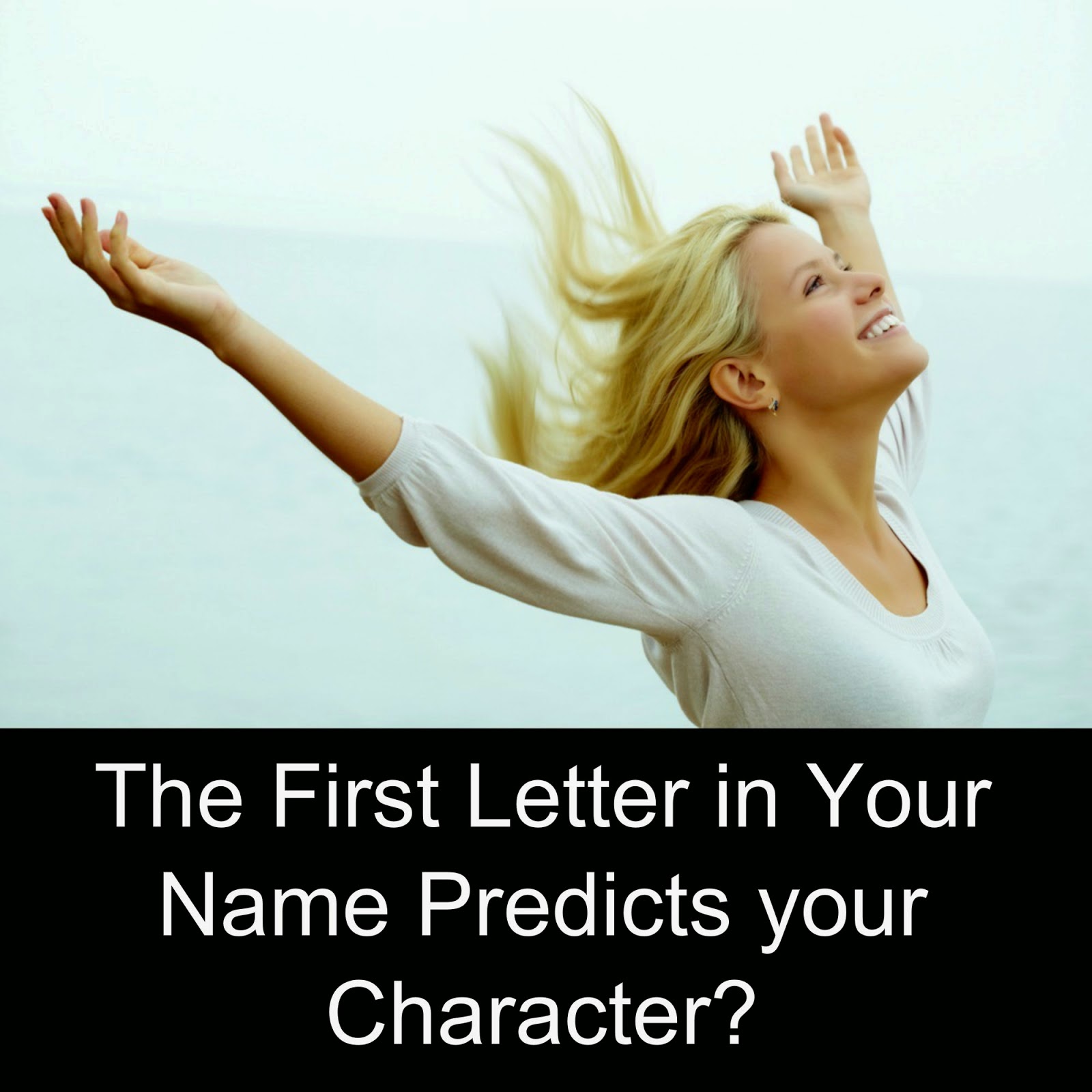 The First Letter In Your Name predicts your Character?