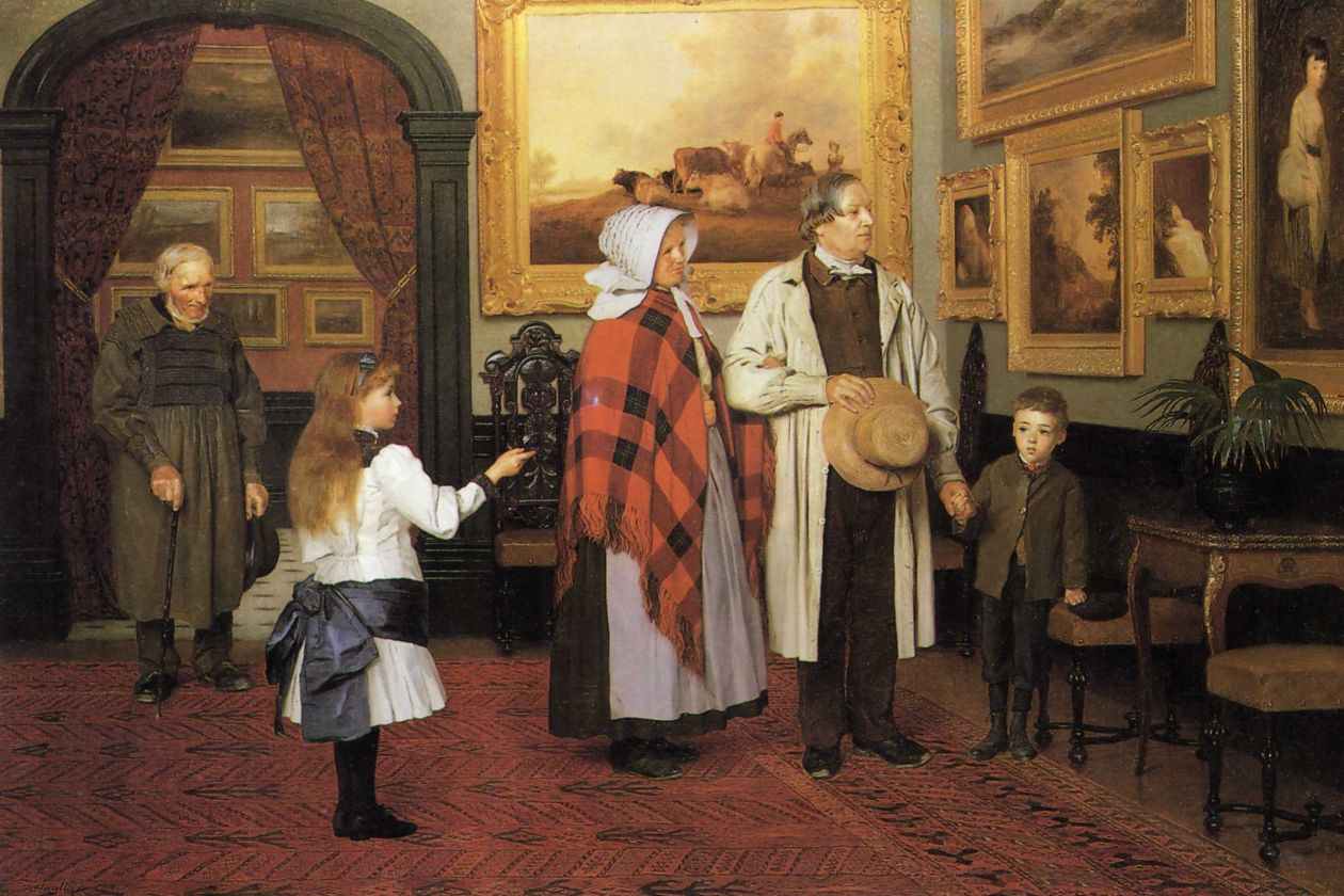 British Art: James Hayllar - Visiting the Hall