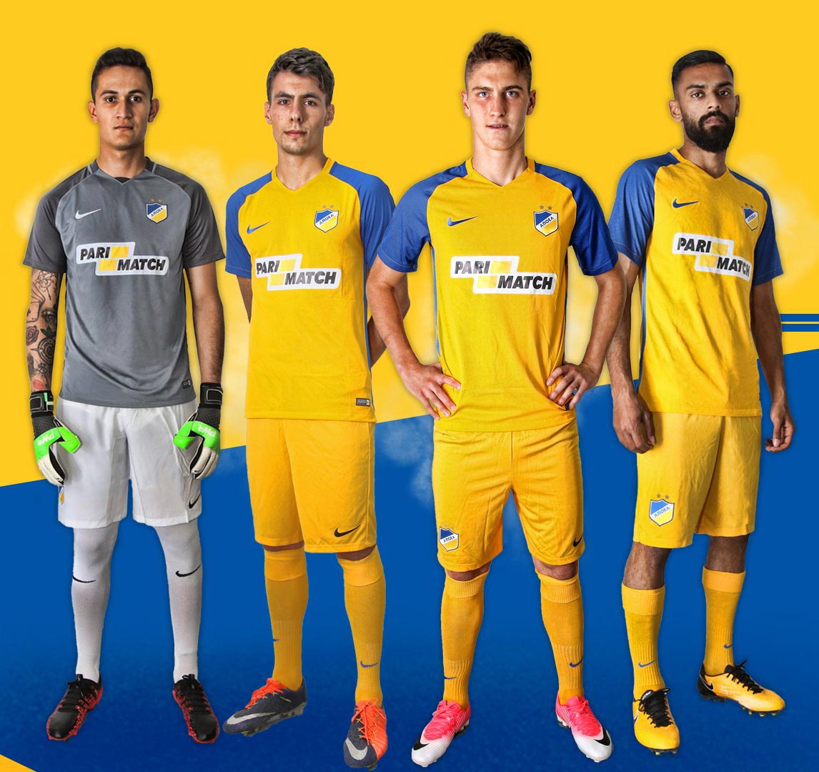 APOEL 17-18 Home Kit Released - Footy Headlines