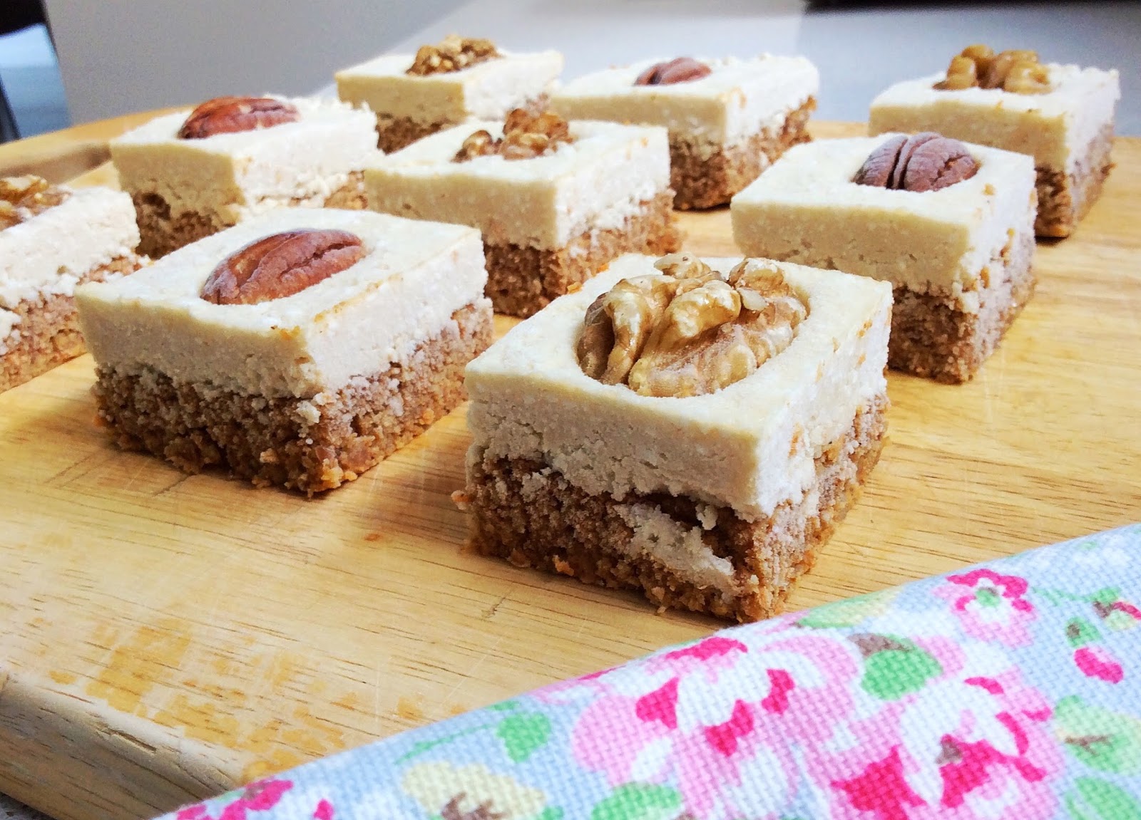 Raw Carrot Cake Squares