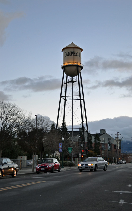 Downtown Campbell Blog: History of Campbell's Water Tower