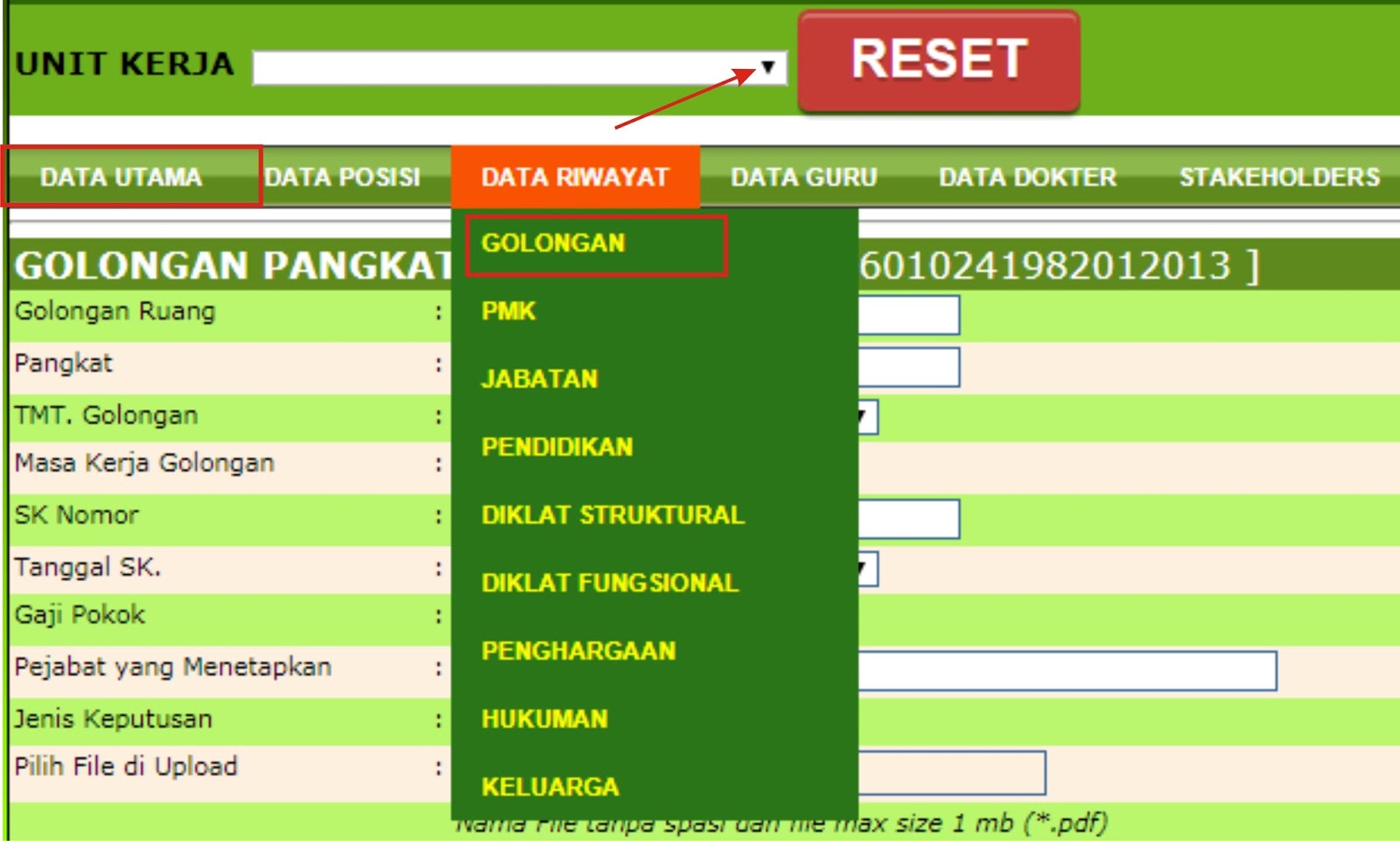 .: CARA VERIVIKASI DAN ENTRI DATA SIMPEG