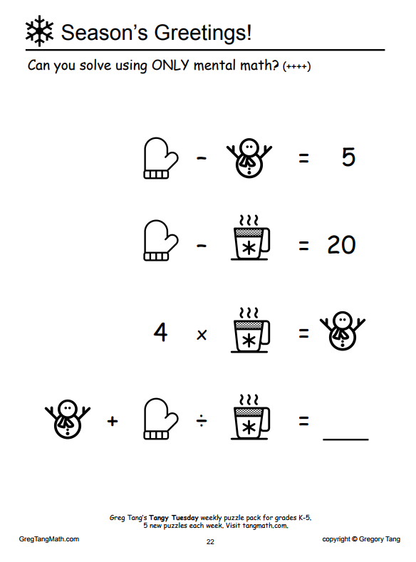 Numeracy Techniques, Strategies and Ideas: Christmas Number Talk ...