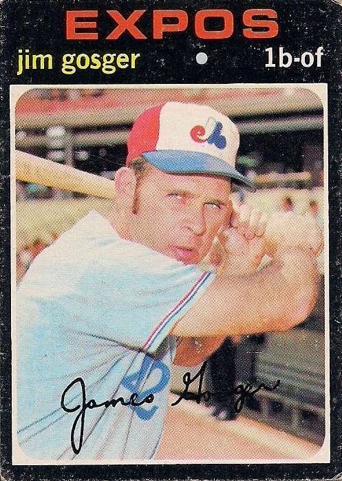 Topps 1971: no. 284 - jim gosger