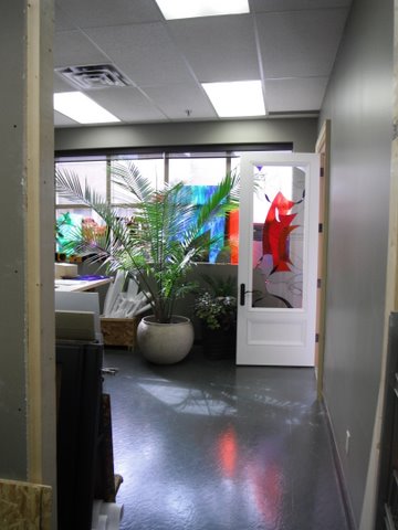 Glassworks Studio: Contemporary Stained Glass Door...."The Studio Door ...