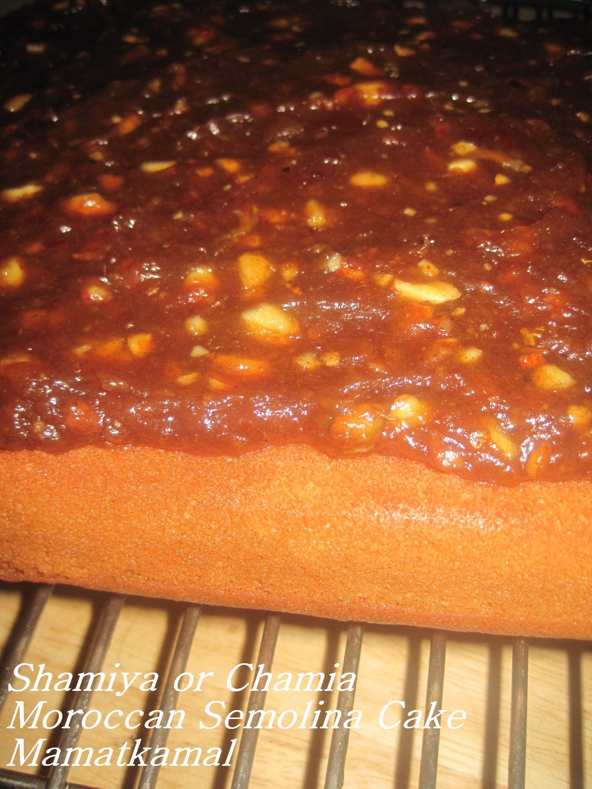 Shamiya (Shameeya)-Kikat Smida-Harchat Fran-Moroccan Semolina Cake ...