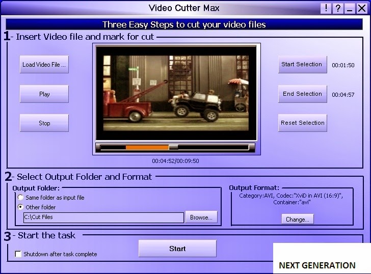 NEXT GENERATION: VCD CUTTER