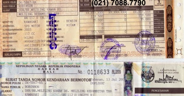 Biro Jasa STNK, KIR dan SIM Internasional: Cara Mengurus STNK Hilang