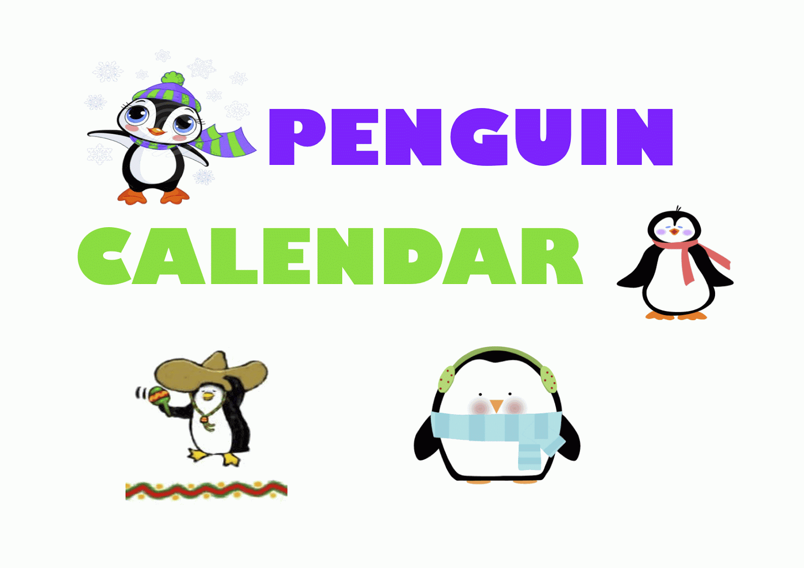 Fabiana Carter : Penguin Calendar