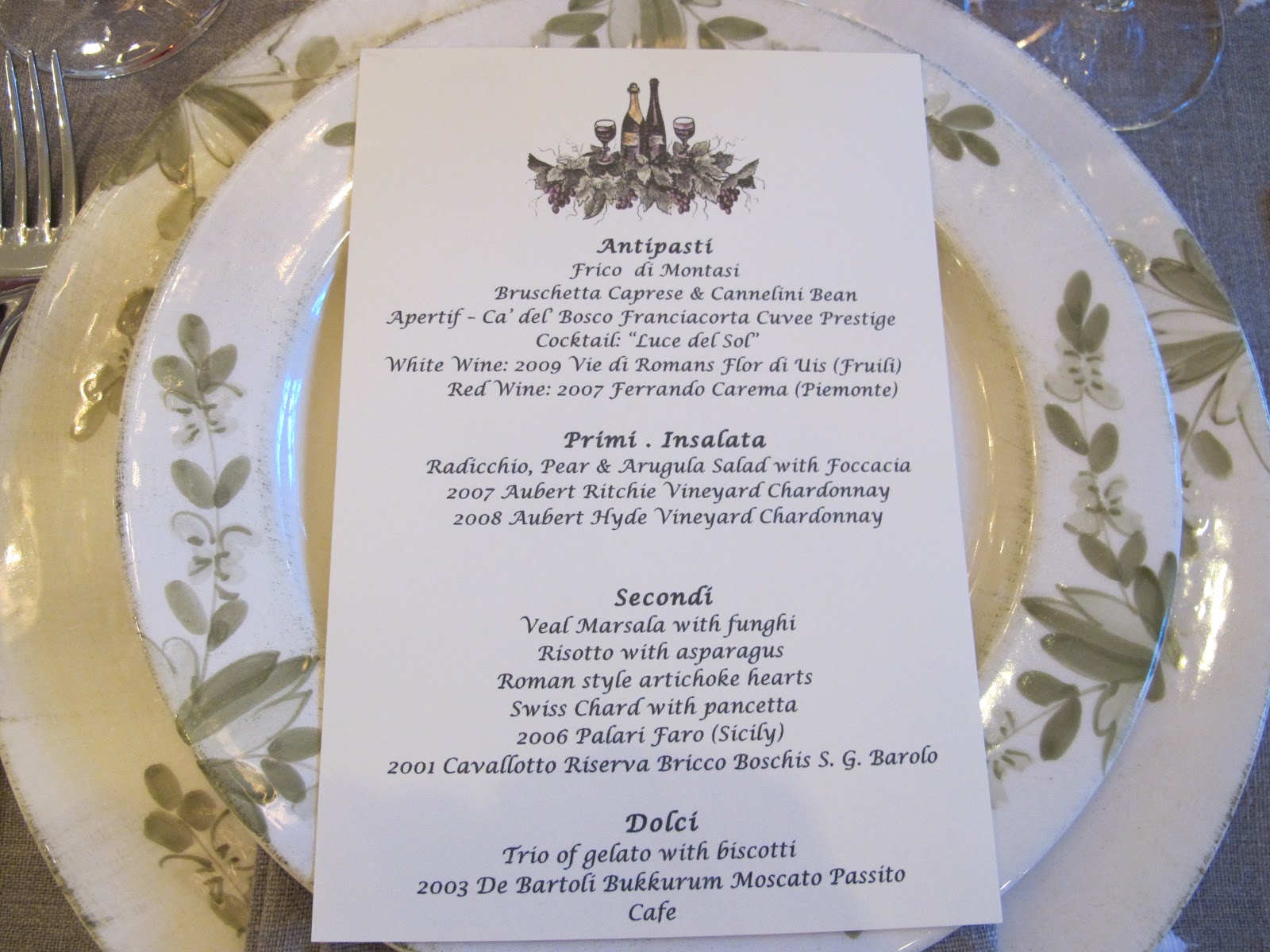 Ciao Domenica: An Italian Dinner