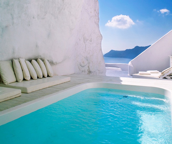 Cave Pool, Santorini, Greece ~ Big Fun - The Fun Blog
