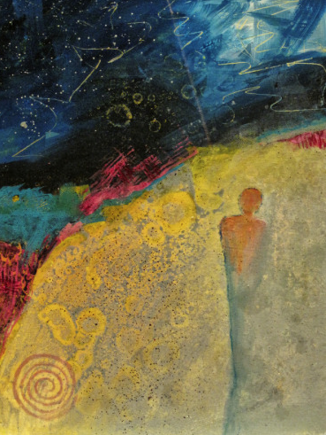 PAT STACY ART: Abstract Expressionism Painting, Mystical Figure Art ...